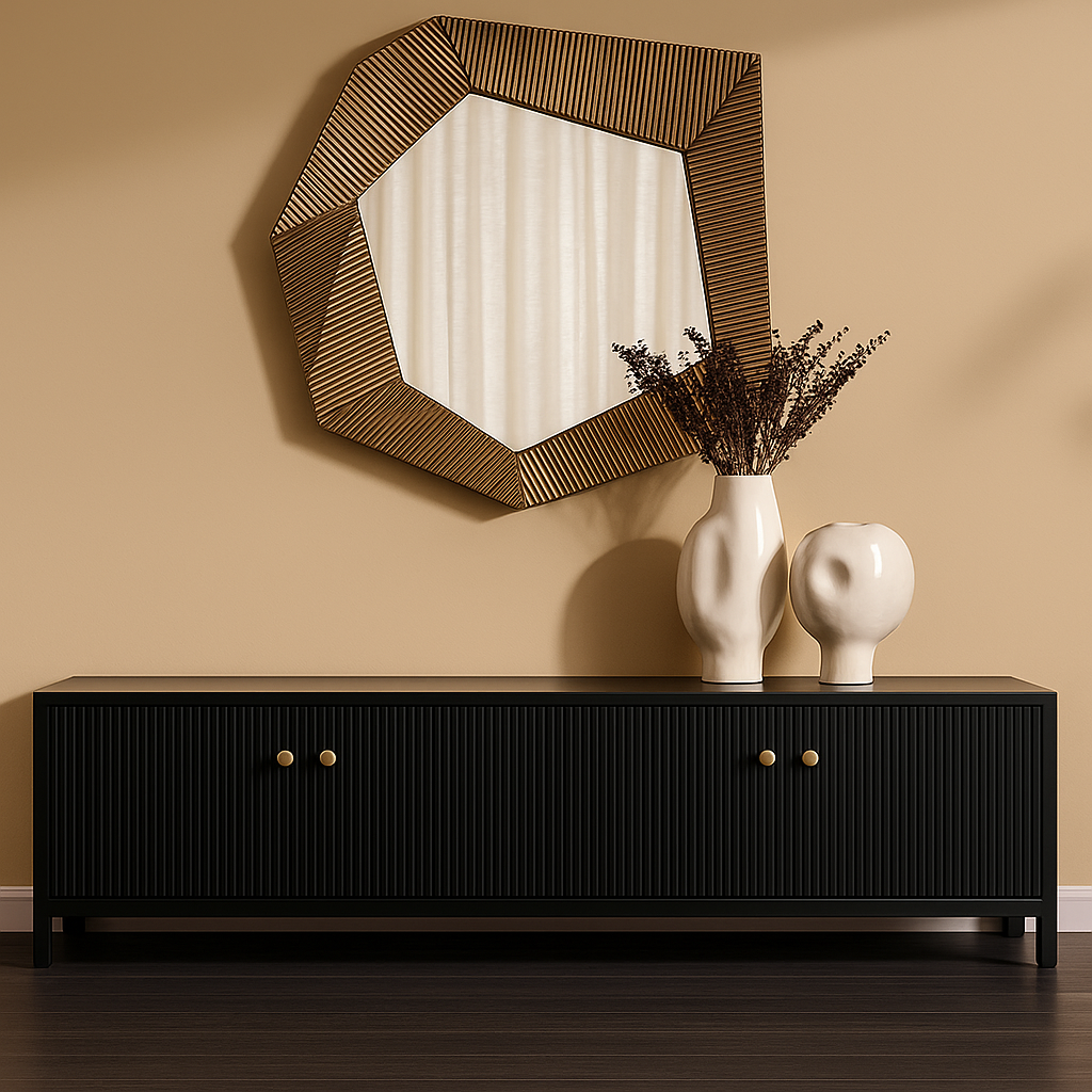 Adele Entertainment Unit - Large Black – Attica House