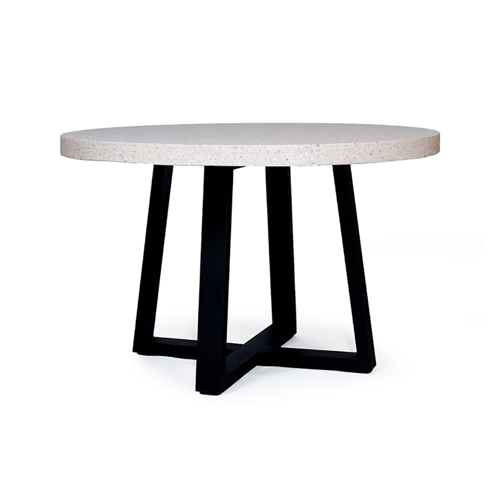 Fiona Round Black Dining Table 120cm - Elegance Personified! – Attica House