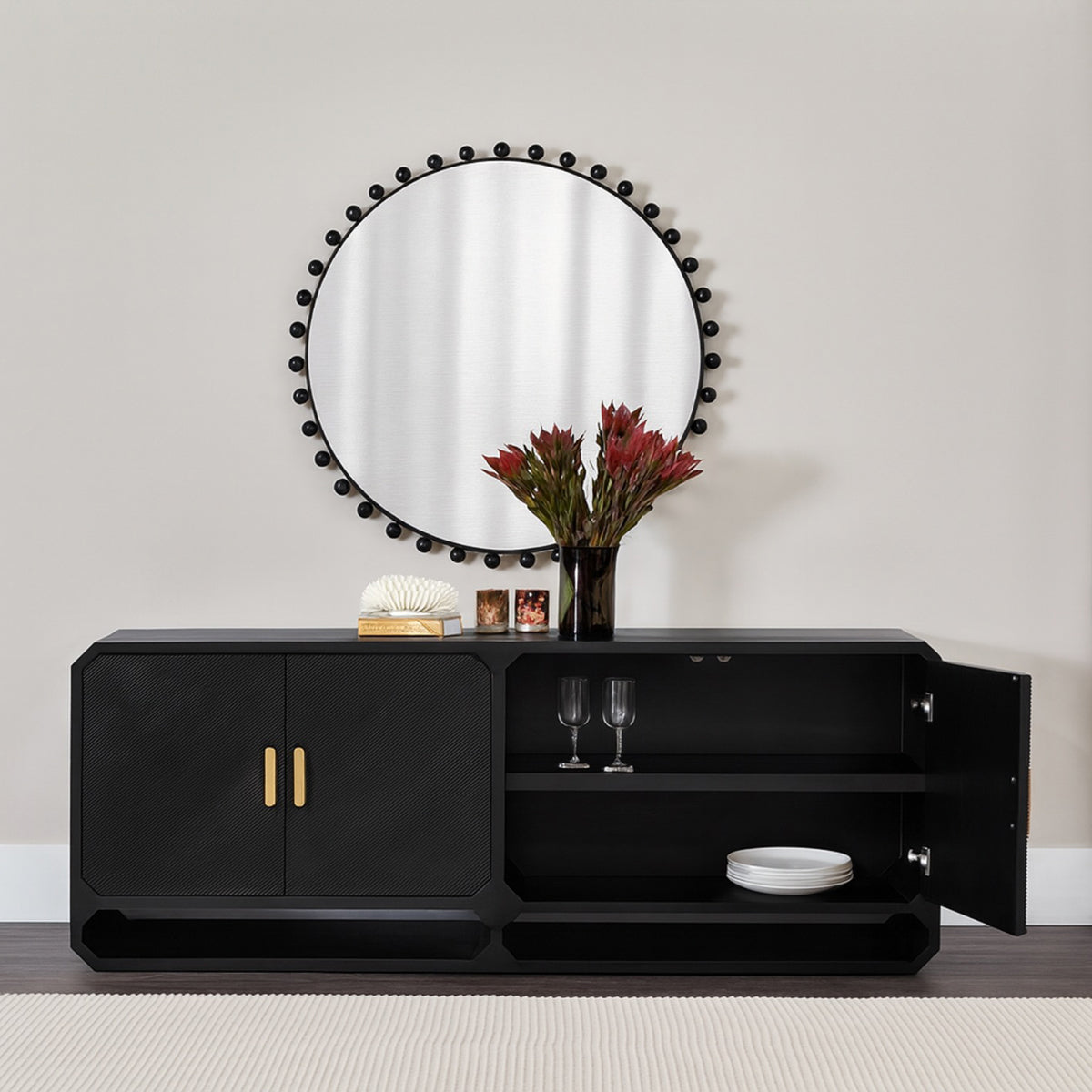 Cooper Buffet Cabinet - Black | Designer Furniture Australia - Attica House