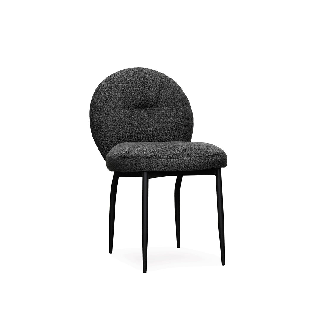 Como Dining Chair - Gusto Charcoal – Black Leg – Attica House