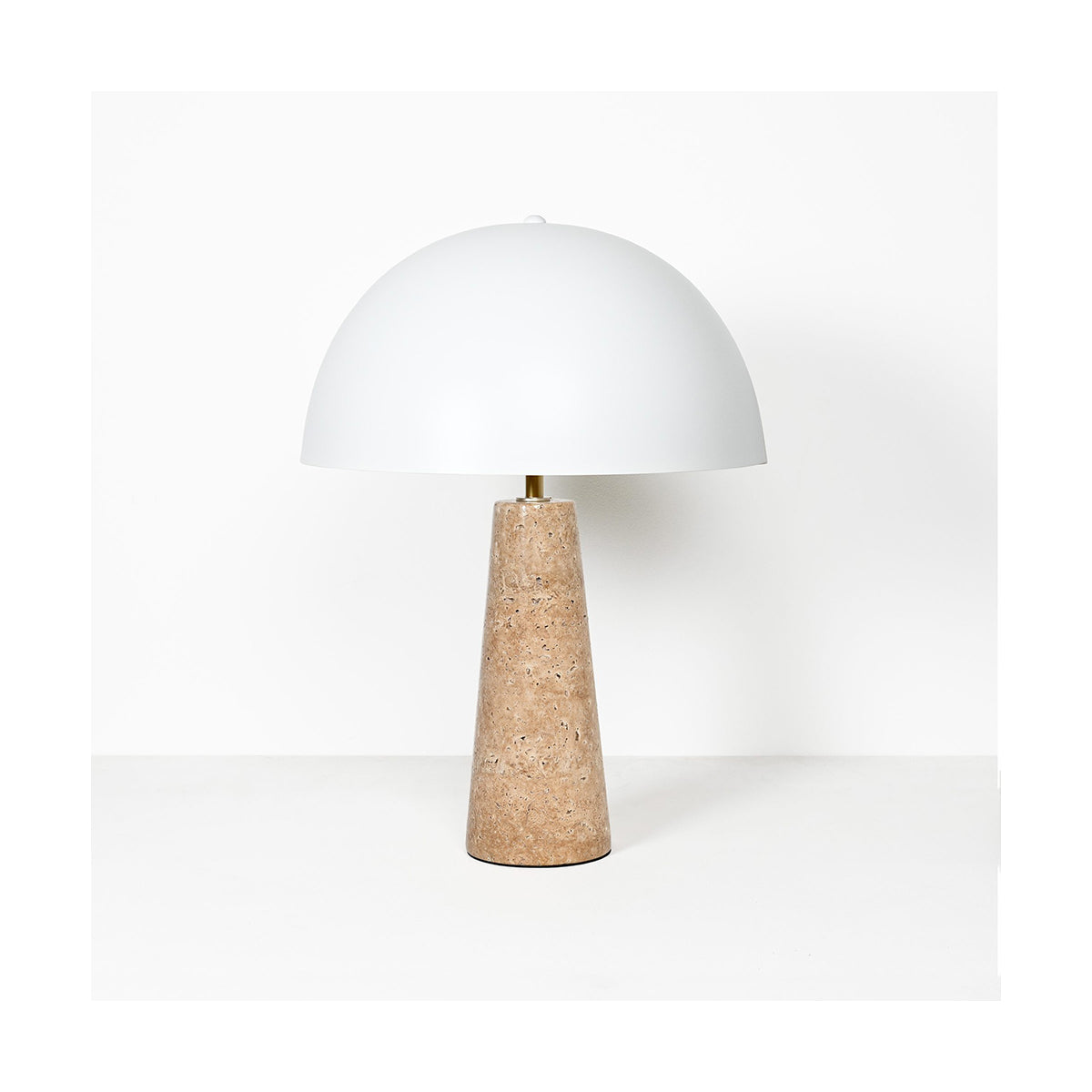 Coco Table Lamp - Sandstone & White Shade – Attica House