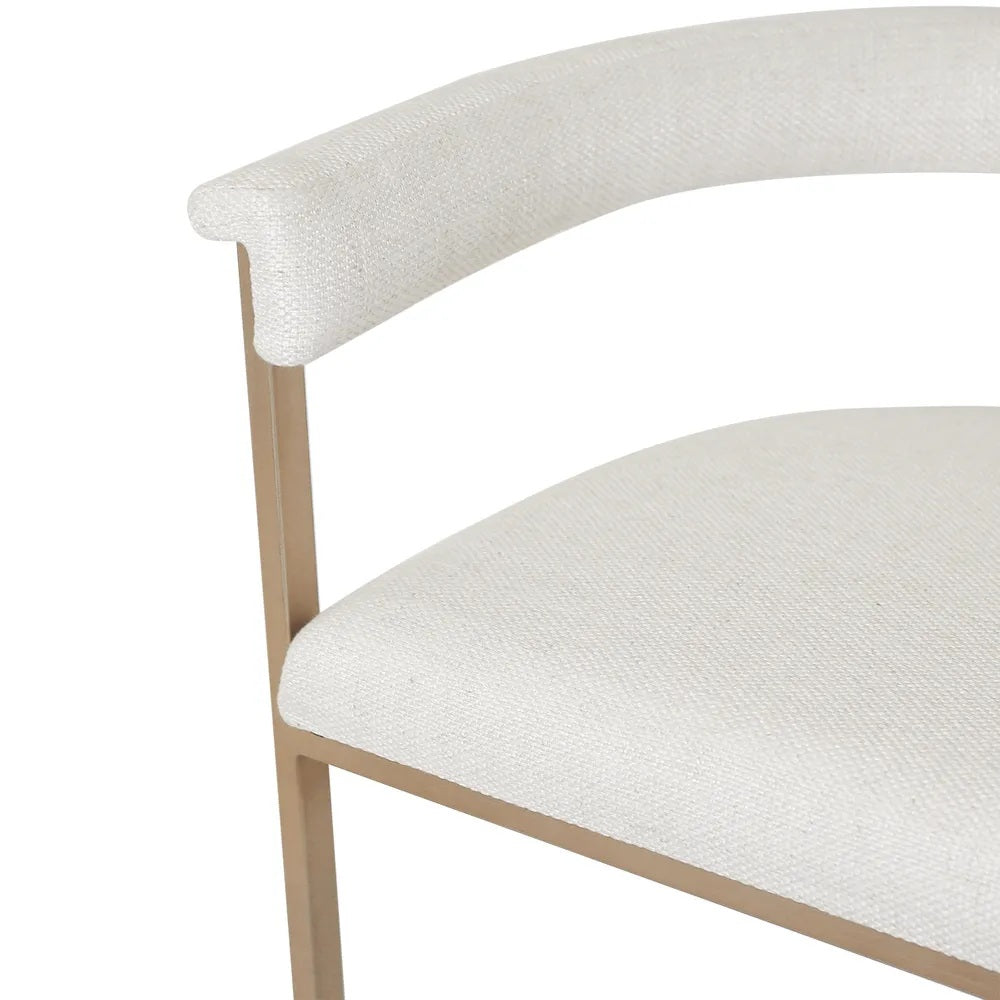 Dino Upholstered Bar Stool - Natural Linen – Attica House