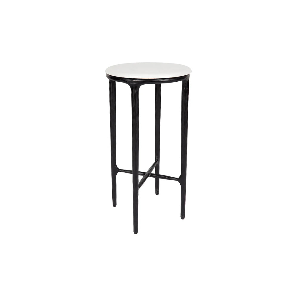 Heston Marble Petite Side Table - Black – Attica House