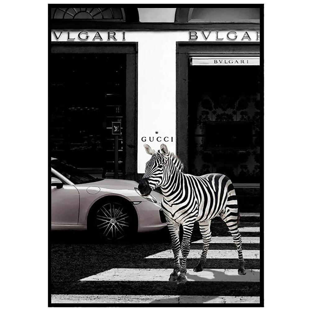 Rodeo Crossing Wall Art – Urban Chic Meets Zebra Glam – Attica House