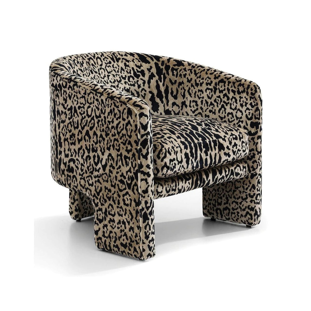 Koko Arm Chair - Leopard Chenille – Attica House